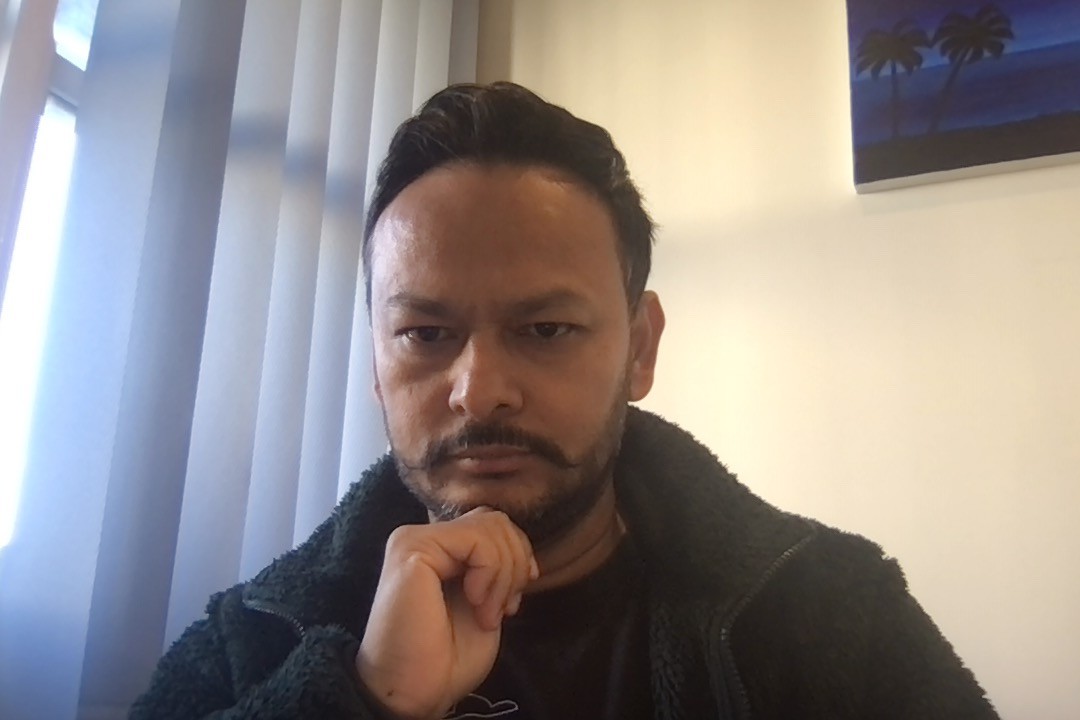 swamiji, 50 yo | eyes, hair | ID1240845
